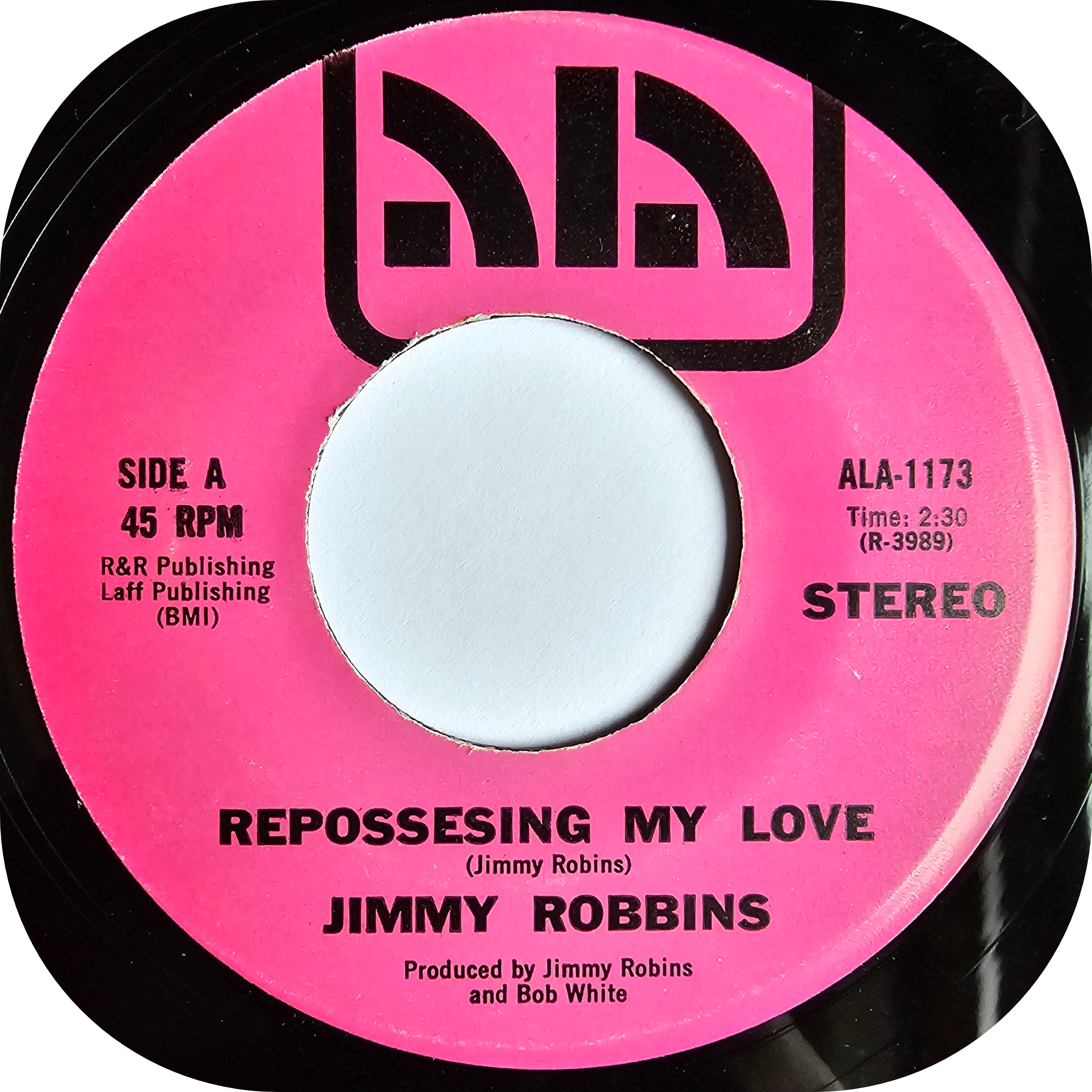 Jimmy Robbins - Repossessing My Love - Ala – HM Records
